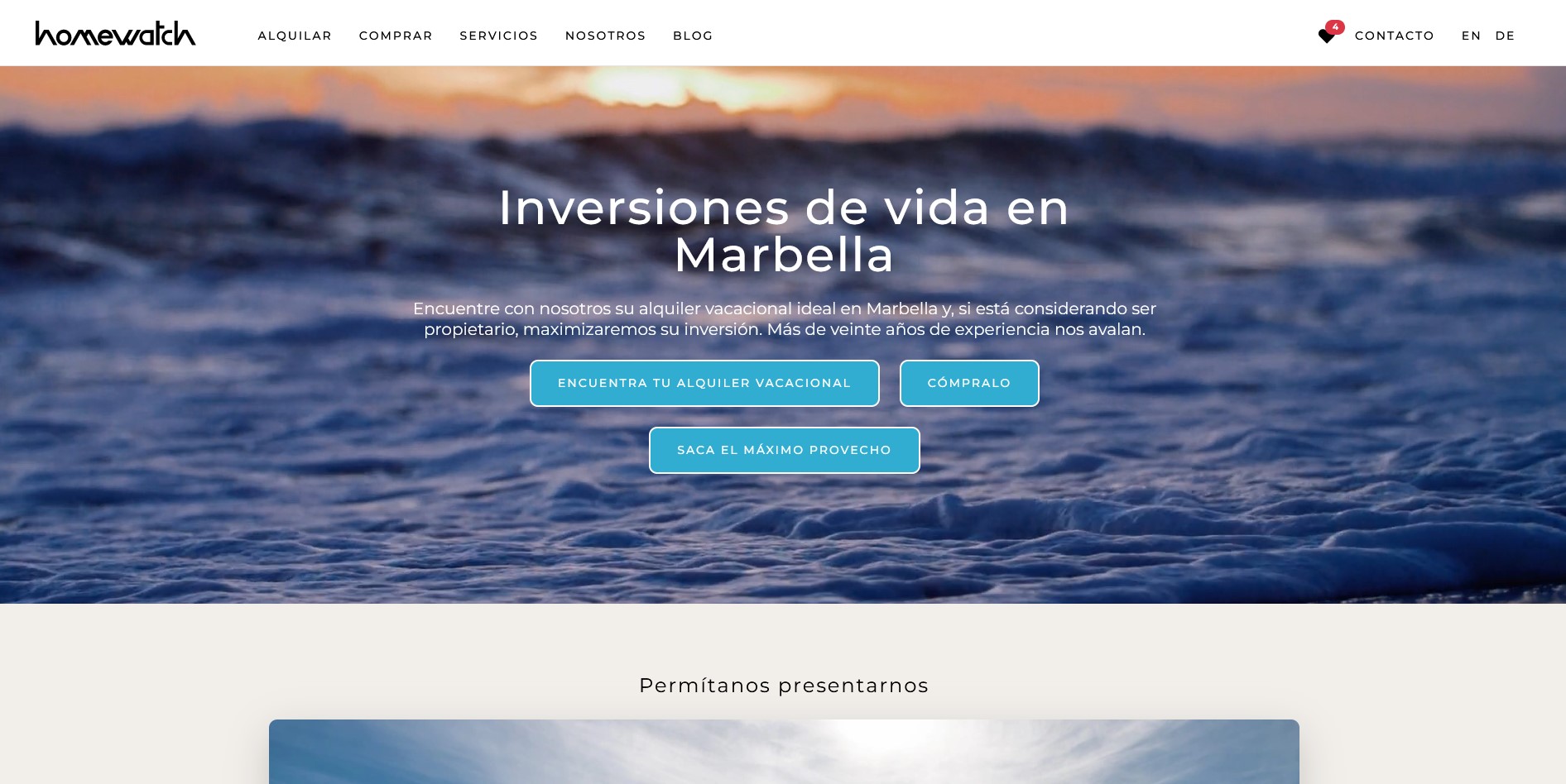 Homewatch Marbella, Rentals and Sales in Costa del Sol